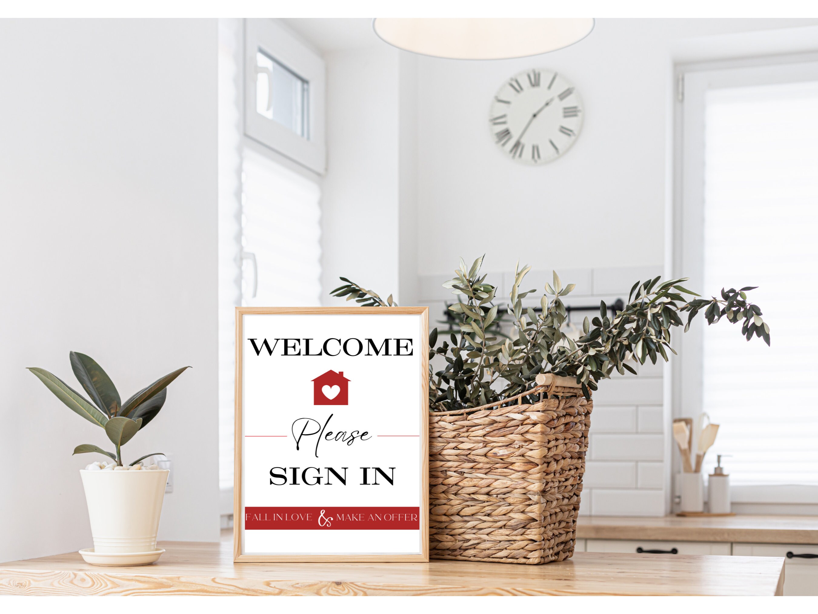 Printable Welcome Sign | Open House Marketing | Real Estate Marketing ...