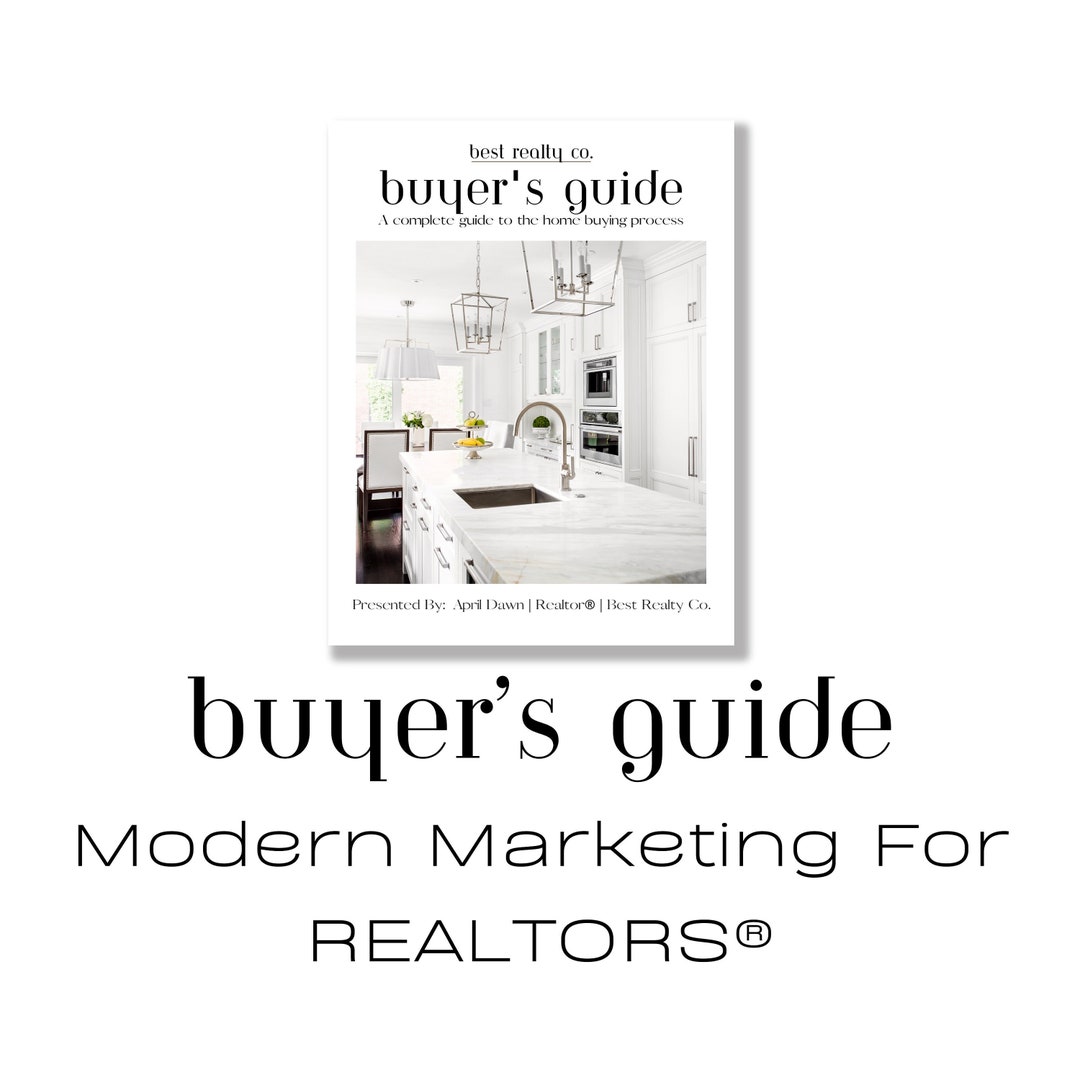 A Complete Buyer's Guide Template for Realtors| Buyers Guide| Real ...