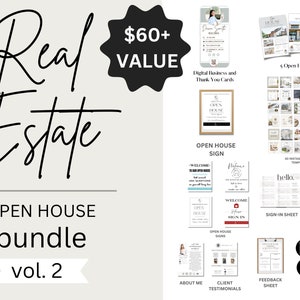 Open House Packet Open House Sign in Open House Welcome Sign Listing ...