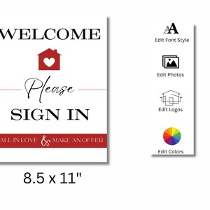 Printable Welcome Sign | Open House Marketing | Real Estate Marketing ...