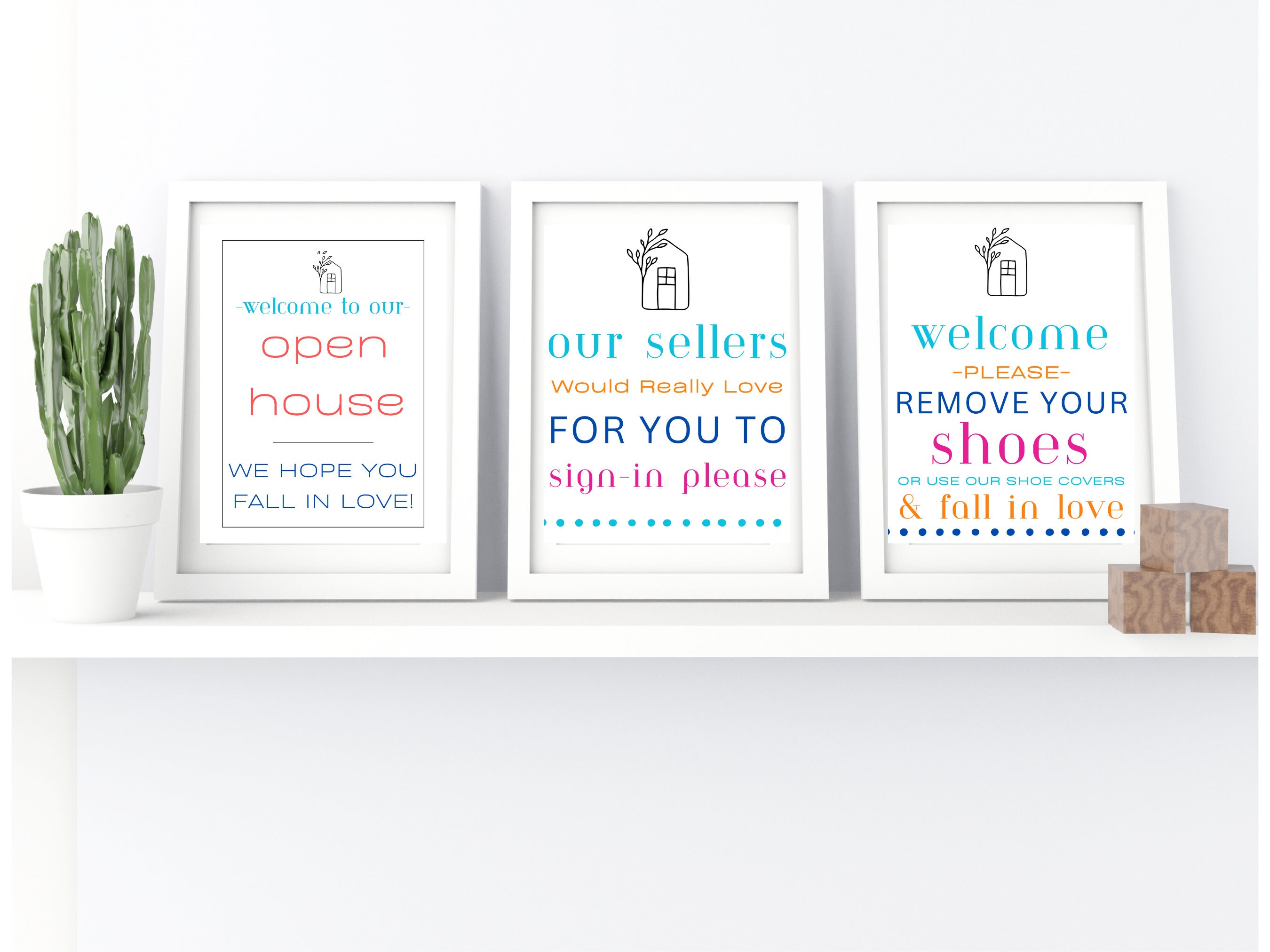 Open House Sign-in Bundle Open House Sign in Open House Welcome Sign ...