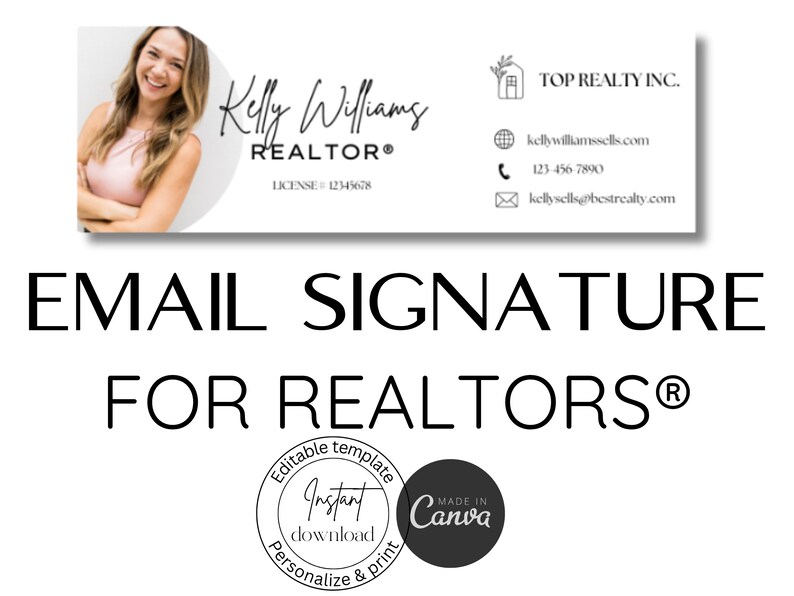 Realtor Email Signature | Email Signature | Gmail Signature | Real ...