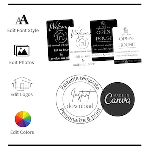 Printable Open House Welcome Signs | Open House Marketing | Real Estate ...