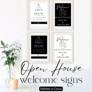 Printable Open House Welcome Signs | Open House Marketing | Real Estate ...