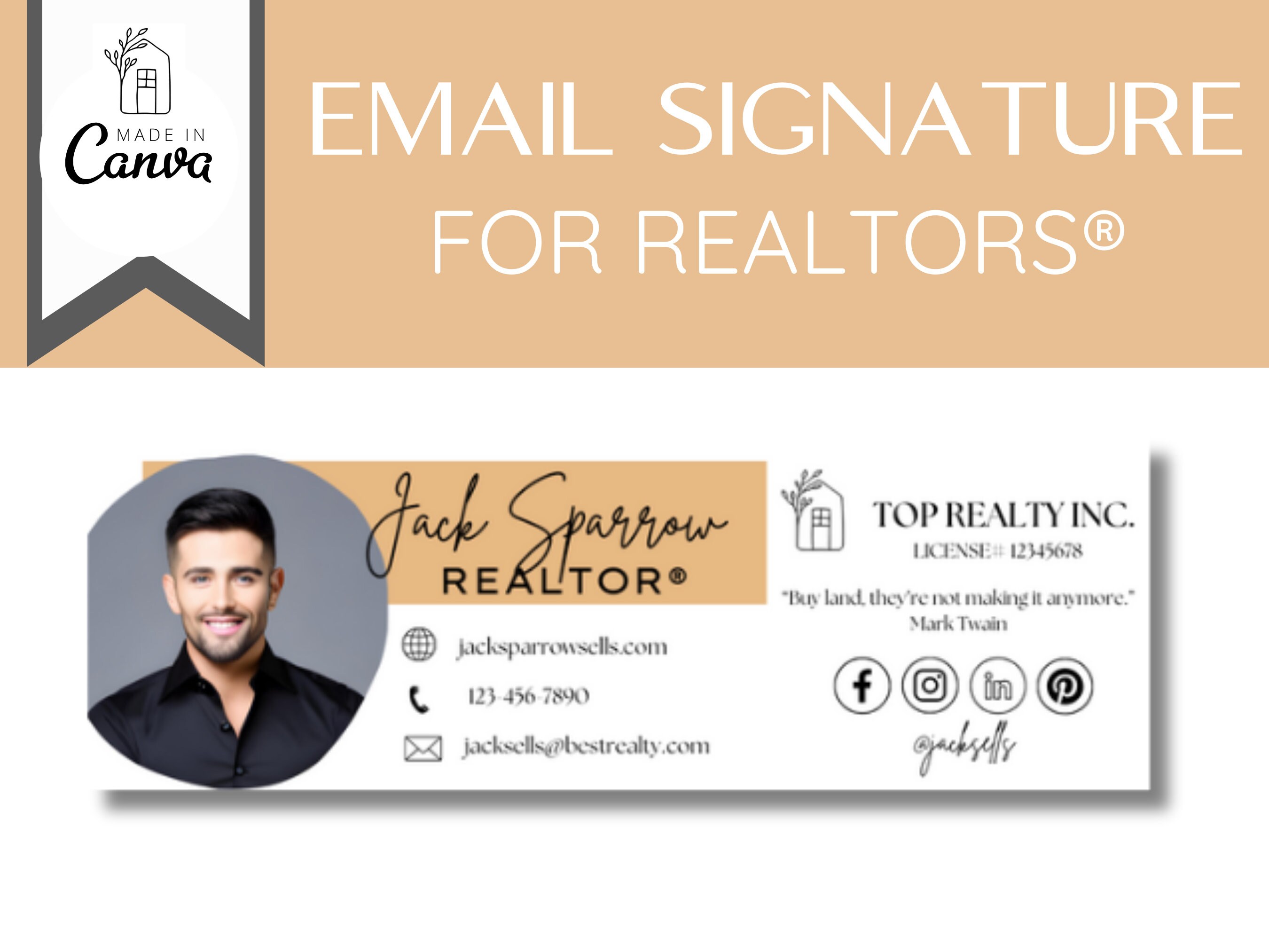 Email Signature | Real Estate Email Signature | Gmail Signature | Real ...