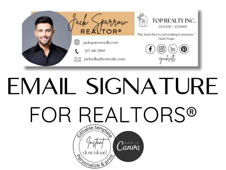 Email Signature Real Estate Email Signature Gmail Signature Real Estate ...