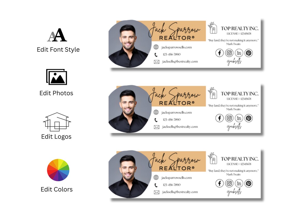 Email Signature Real Estate Email Signature Gmail Signature Real Estate ...