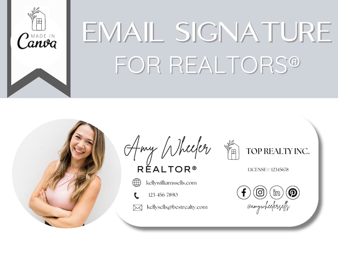 Realtor Email Signature | Email Signature | Gmail Signature | Real ...