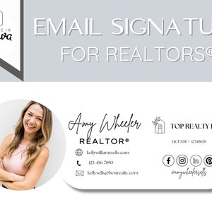 Realtor Email Signature | Email Signature | Gmail Signature | Real ...