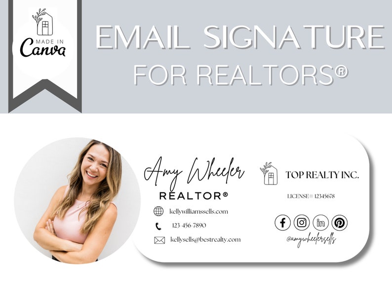 Realtor Email Signature | Email Signature | Gmail Signature | Real ...