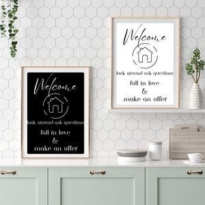 Printable Open House Welcome Signs | Open House Marketing | Real Estate ...