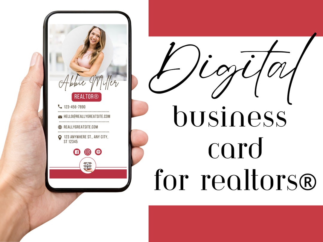 Modern Digital Business Card for Realtors® | Real Estate Marketing ...