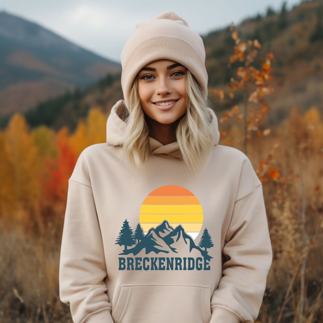 Breckenridge Colorado Hoodie: Retro Rocky Mountain Souvenir - Etsy