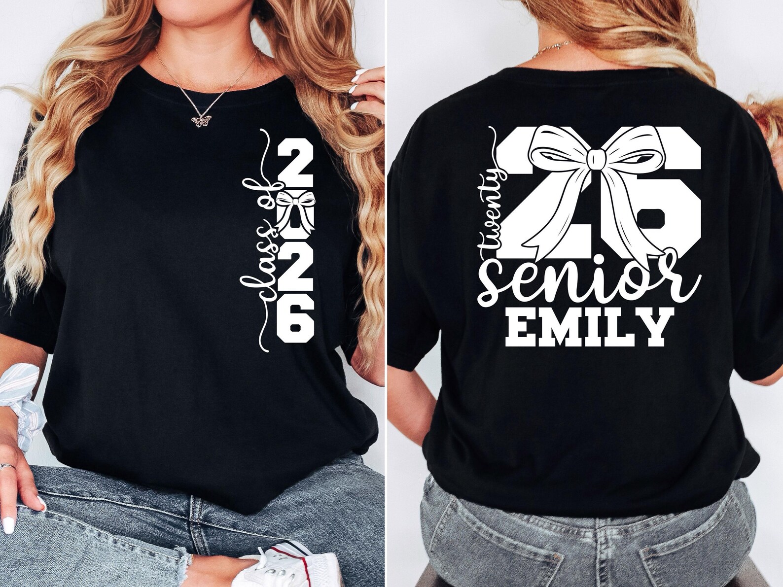 Comfort Colors Senior 2026 Custom Name Shirt, Class of 2026 Tee ...