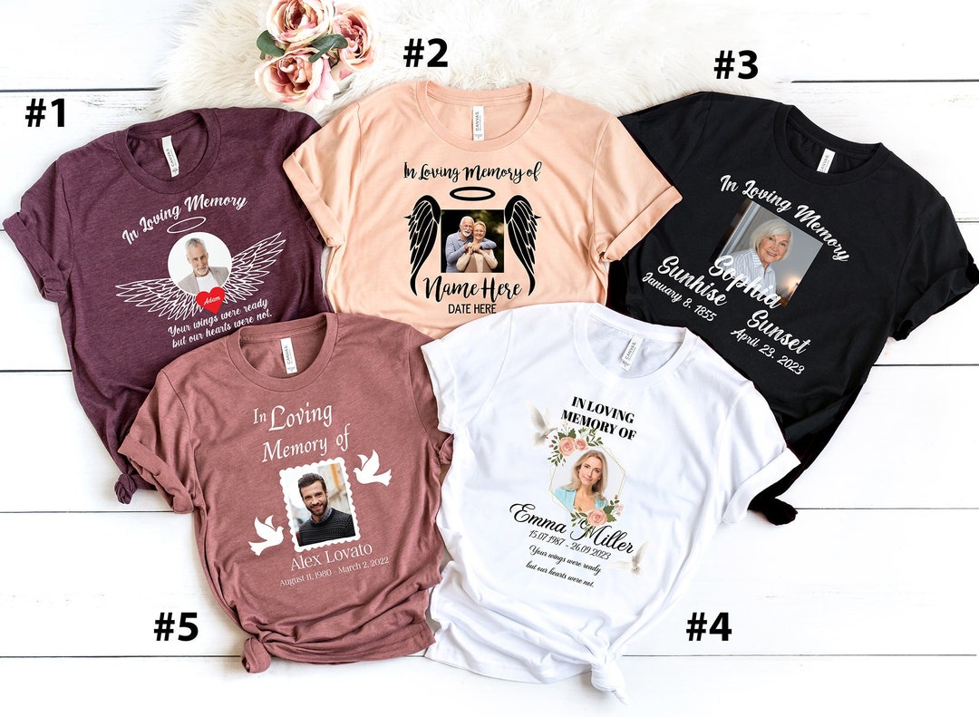 Personalized Memorial Photo Shirt: Custom Remembrance Gift - Etsy