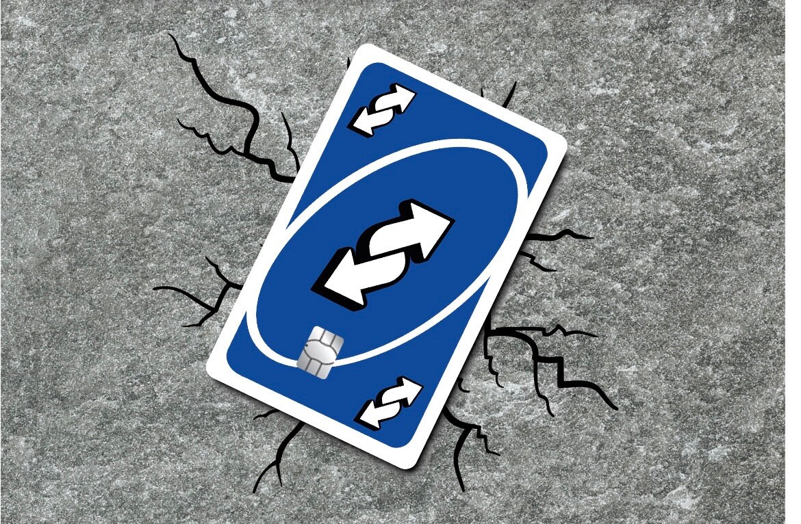 Meme Bank / Credit / Debit Card Sticker / Skin - UNO Reverse Card - Etsy