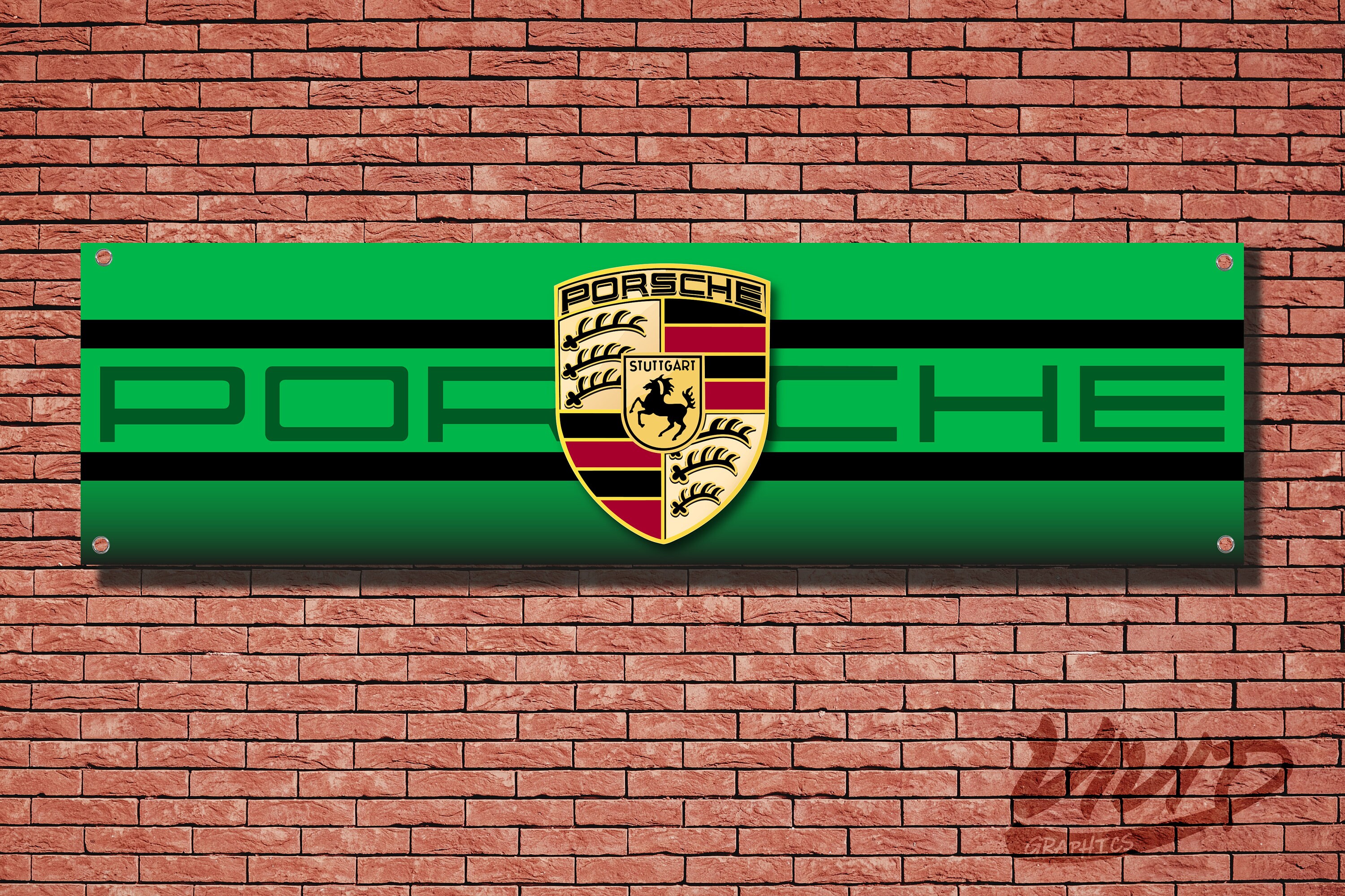 PORSCHE Garage / Workshop Banner / Poster PVC Sign 911 GT3RS Cayman ...