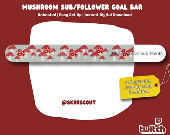 Animated Gummy Bear Sub Goal Bar Pink Goal Bar Widget Subscription Goal ...