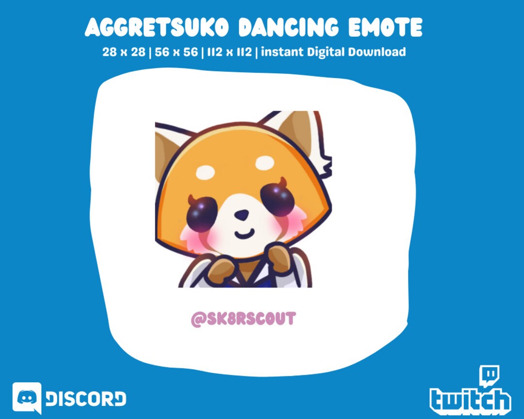 Animated Twitch Dancing Emote - Kawaii Character - Sized for Twitch ...