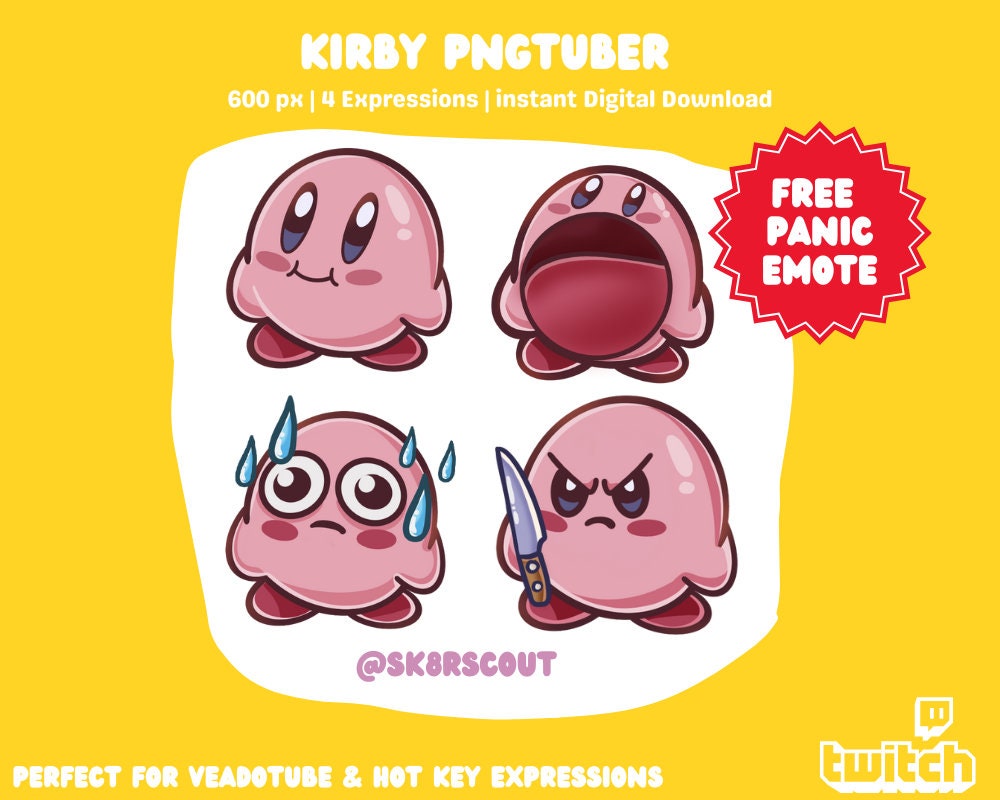 Pngtuber/emote Bundle - Kawaii/anime Pngtuber - Emote Sized for Twitch ...