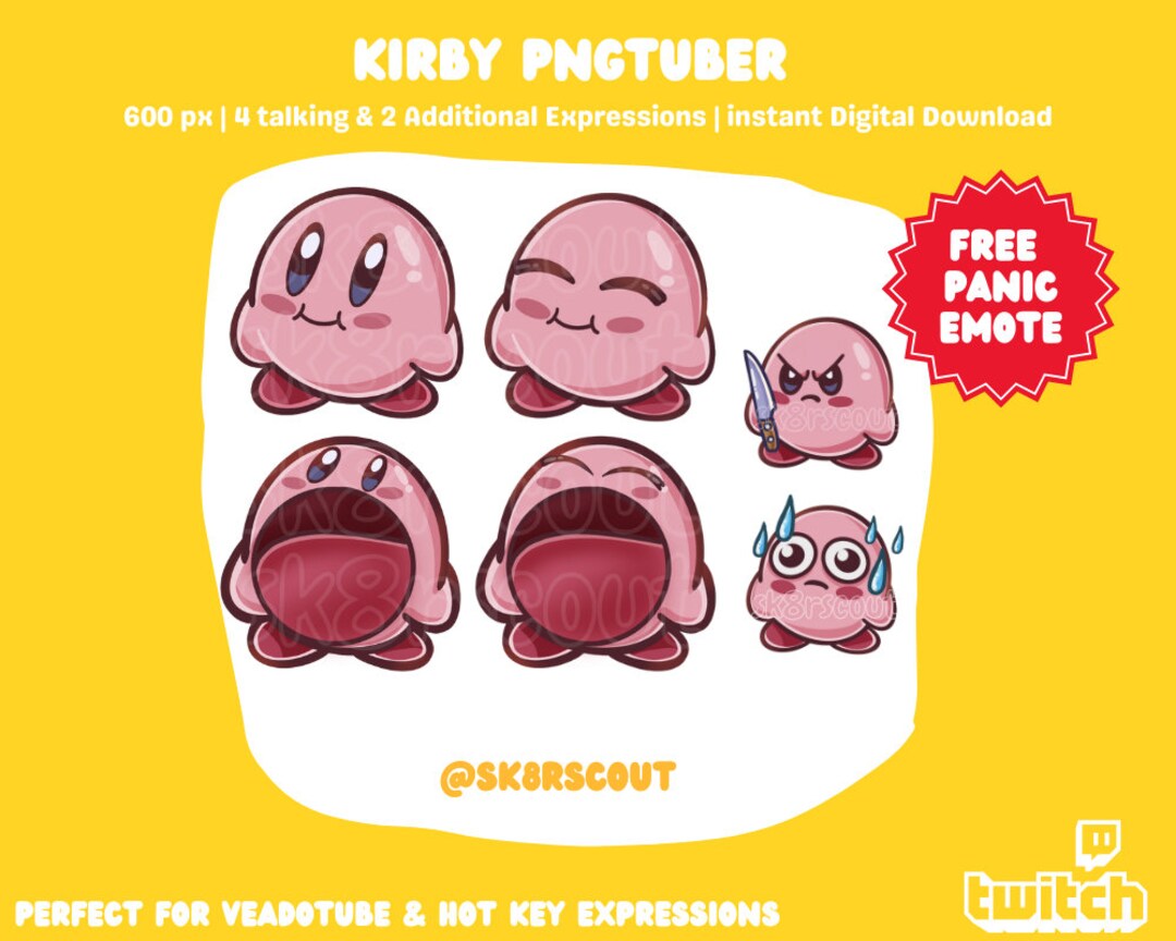 Pngtuber/emote Bundle - Kawaii/anime Pngtuber - Emote Sized for Twitch ...