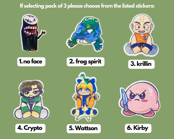 Krillin DBZ Fan Art Sticker Holographic Anime Stickers - Etsy