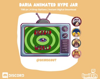 ANIMATED Twitch Hype Jar - Stream Tip Cup / Jar - 2 Layers - 8 Bit ...