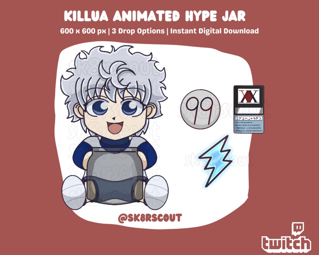 Animated Twitch Hype Jar - Anime Character - Kawaii Hype Jar - 2 Layers ...
