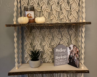 Macrame Shelf Wall Hanging - Etsy