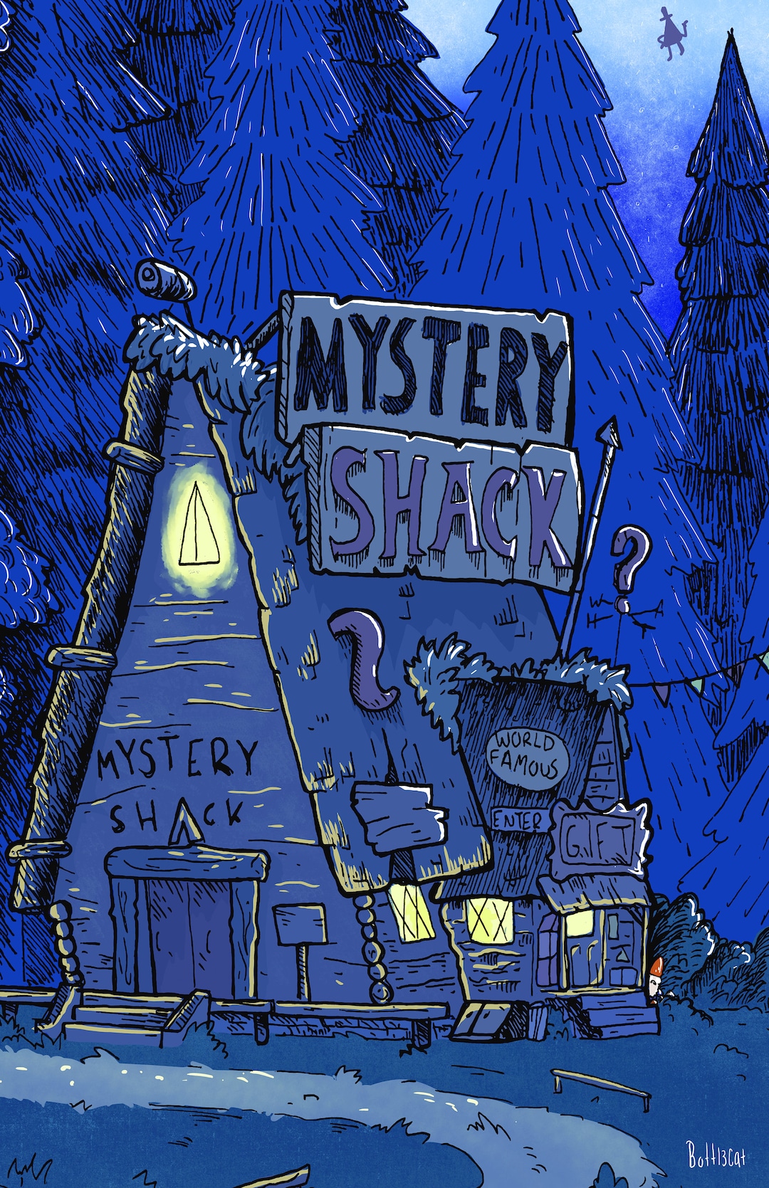 Mystery Shack Gravity Falls Art Print - Etsy