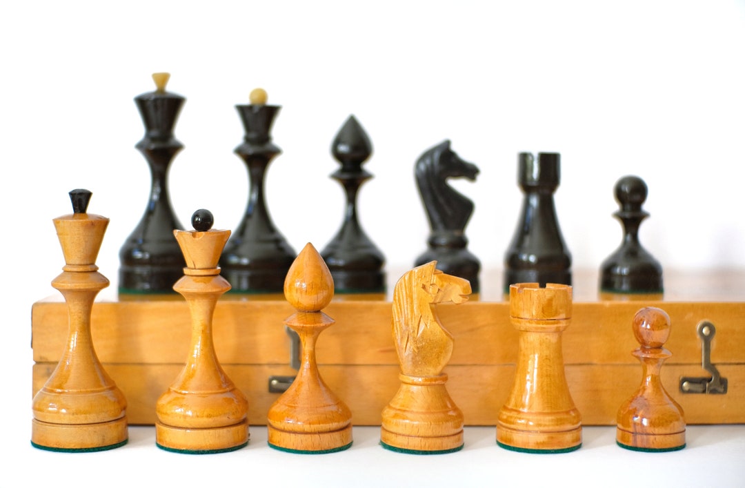 Vintage Soviet Tournament Chess Set With Folding Board, 1970s USSR ...