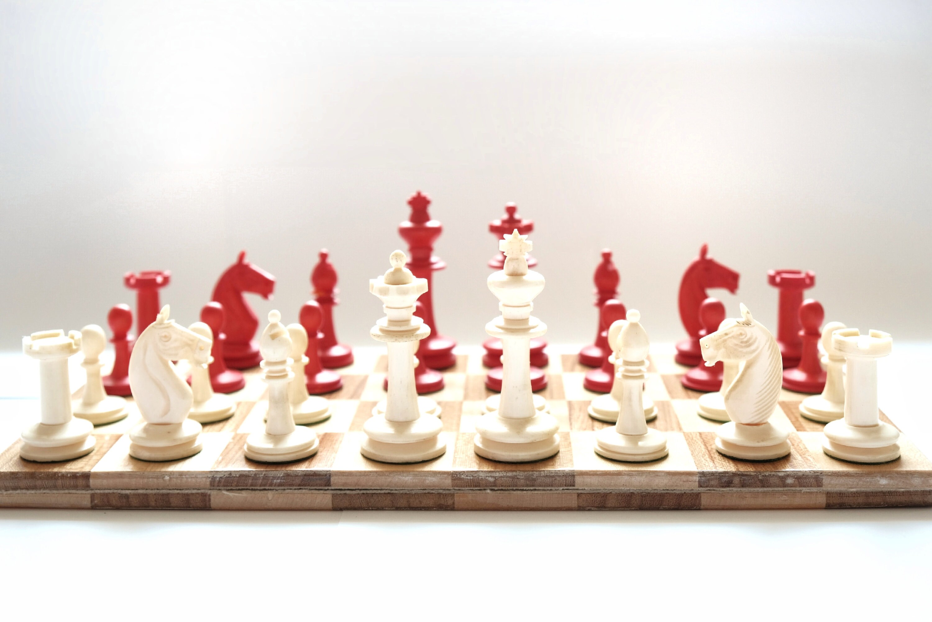 Antique or Vintage Rare Bone Chess Set, Made in 1920, Antique Staunton ...