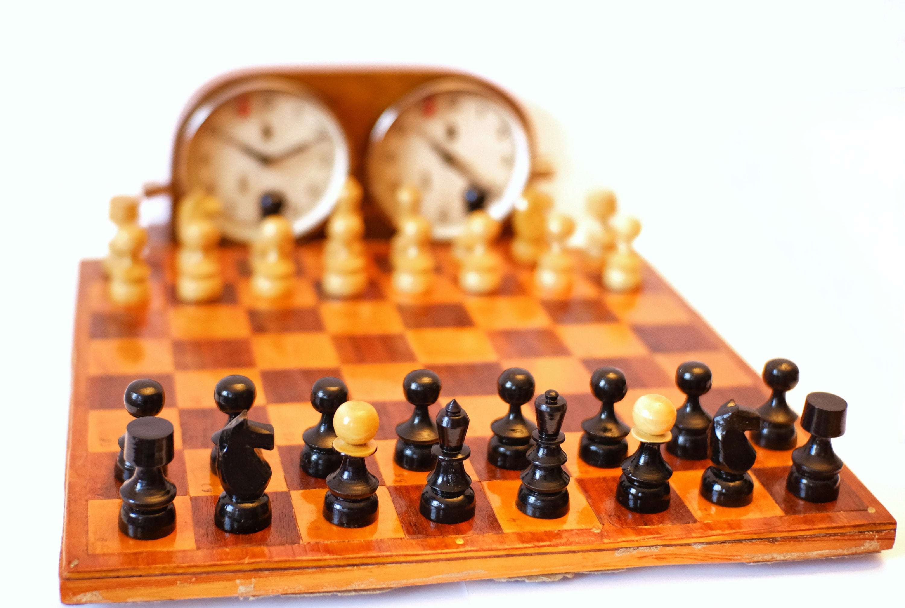 Vintage 1980s Coffee House Chess Pieces With Handmade Storage Box ...