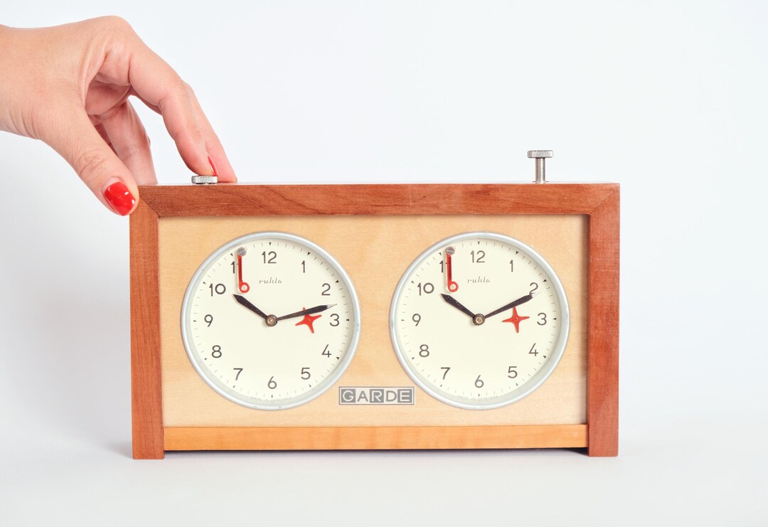 Classic Vintage Chess Clock From 1980s Germany – Ruhla GARDE Mechanical ...