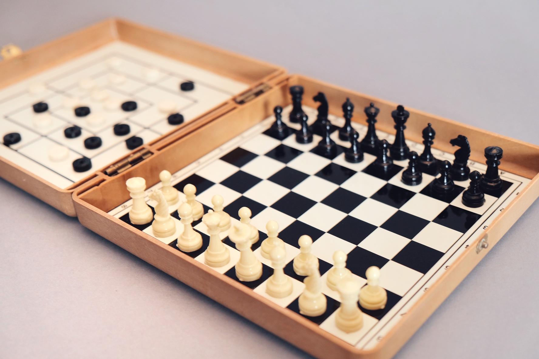 Vintage 1970s German Chess Set With Checkers, Mühle & Dame Games ...