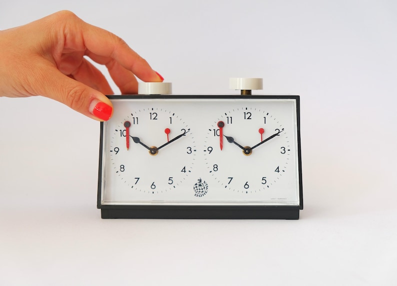 Vintage German Chess Clock – 1980s Bohemia Mechanical Timer, Retro ...
