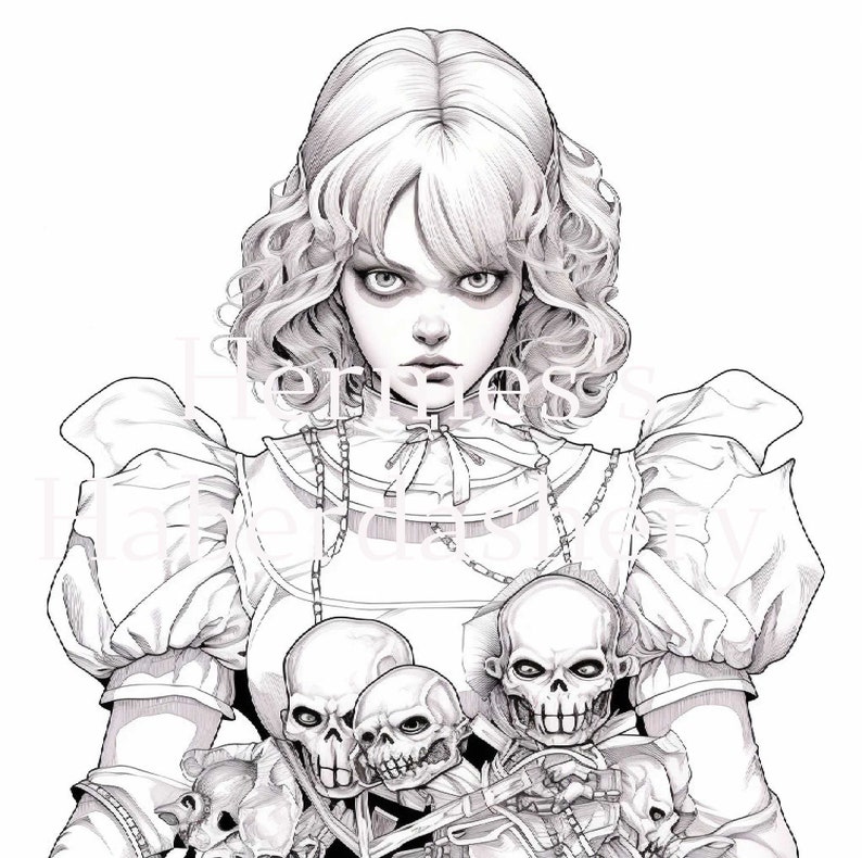 Halloween Classic Horror Coloring Collection: 50 Eerie Pages ...