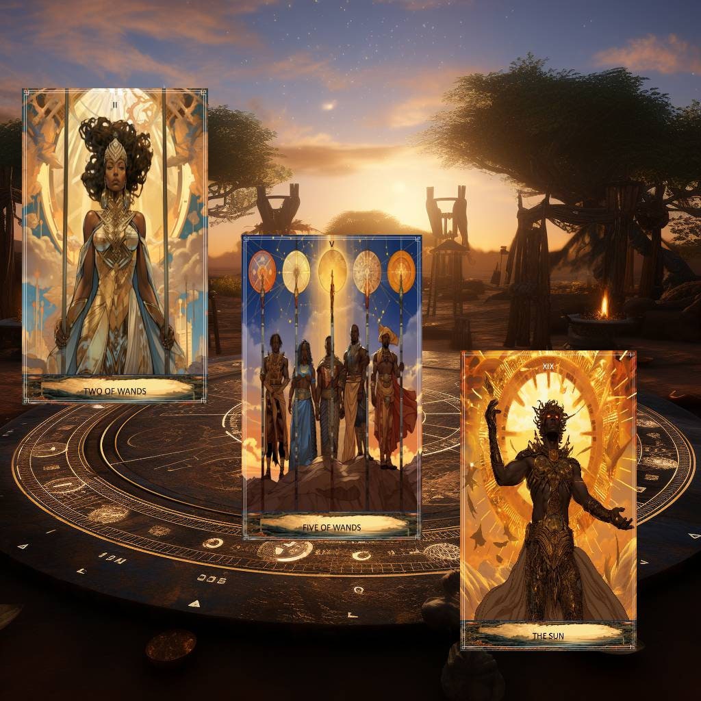 African Tarot Card Design Full Set 78 Deck Bundle| Graphic Image High ...