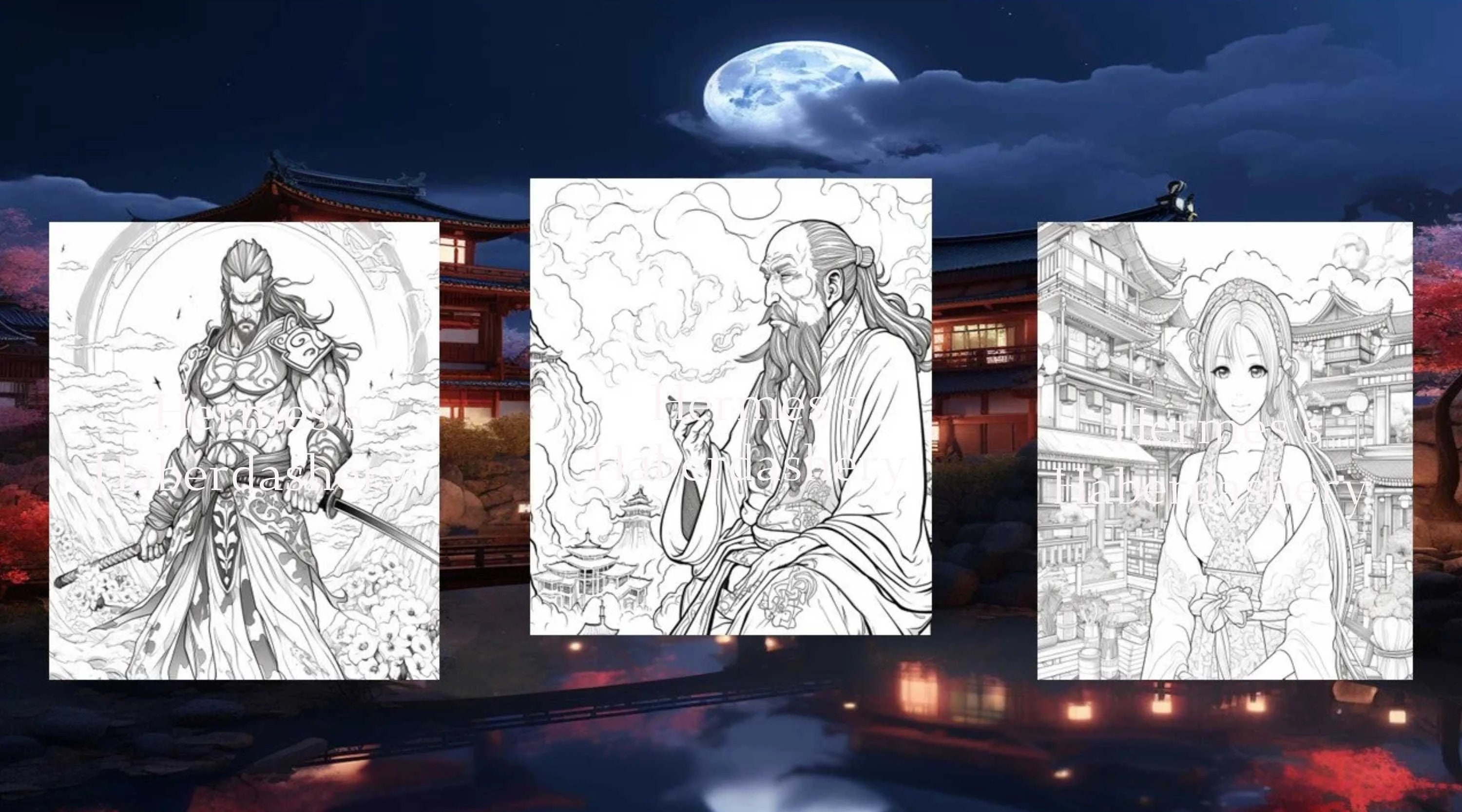 Japanese Mythology 50 Coloring Pages - Mythical Creatures and Legends ...