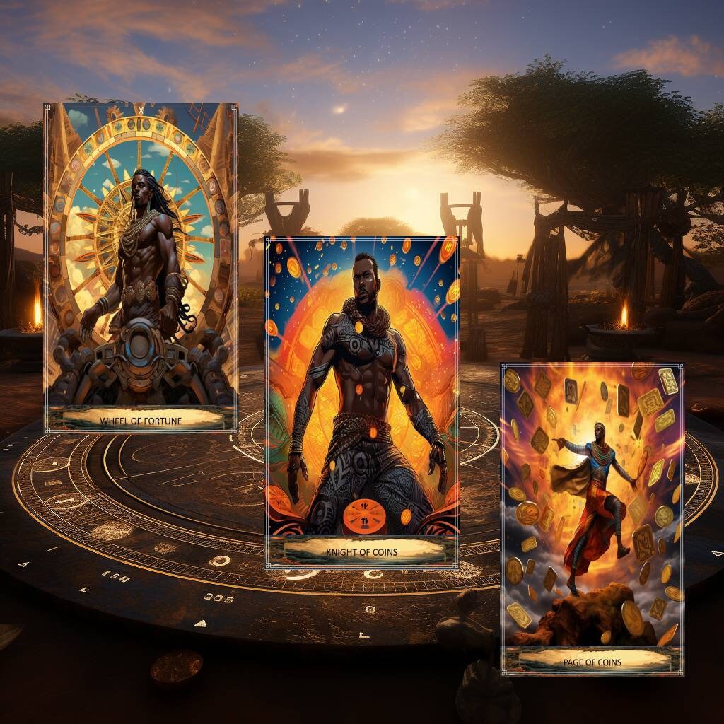 African Tarot Card Design Full Set 78 Deck Bundle| Graphic Image High ...