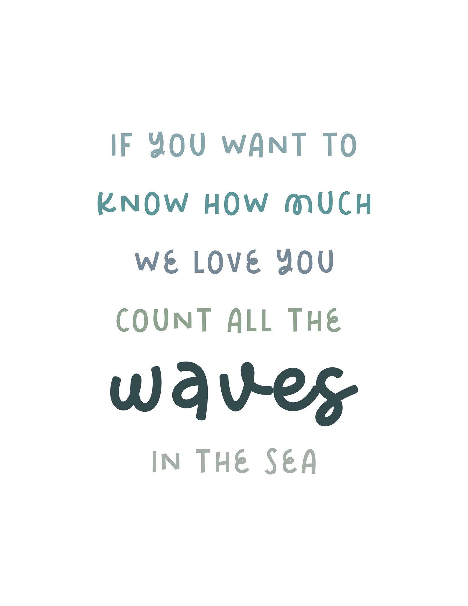 OCEAN Wall Art Kids Ocean Printable Art Ocean Themed - Etsy