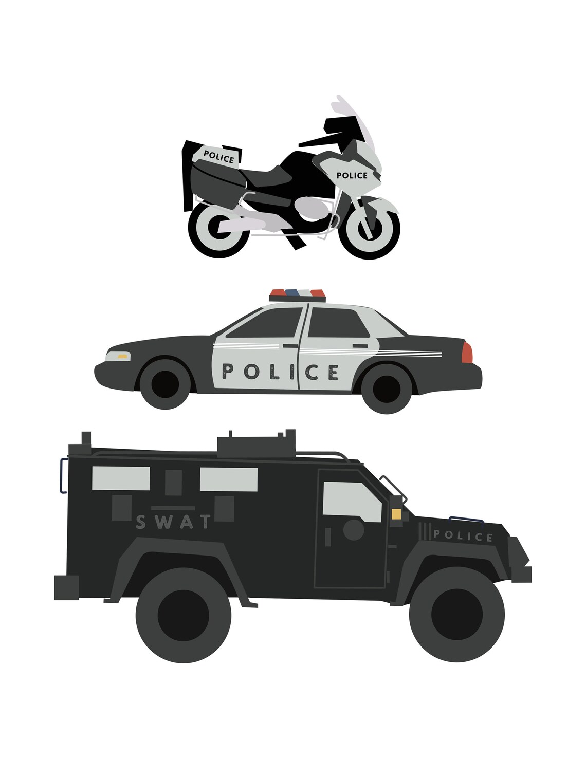 Policefirst Responder Wall Artlittle Boys Room police - Etsy