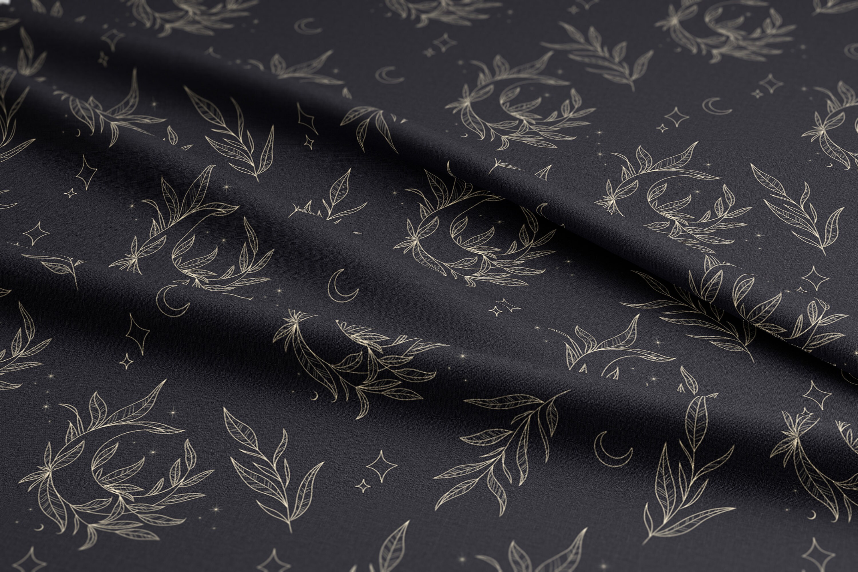 Celestial Seamless Pattern Pack Moon Repeat Pattern Pack Floral Digital ...