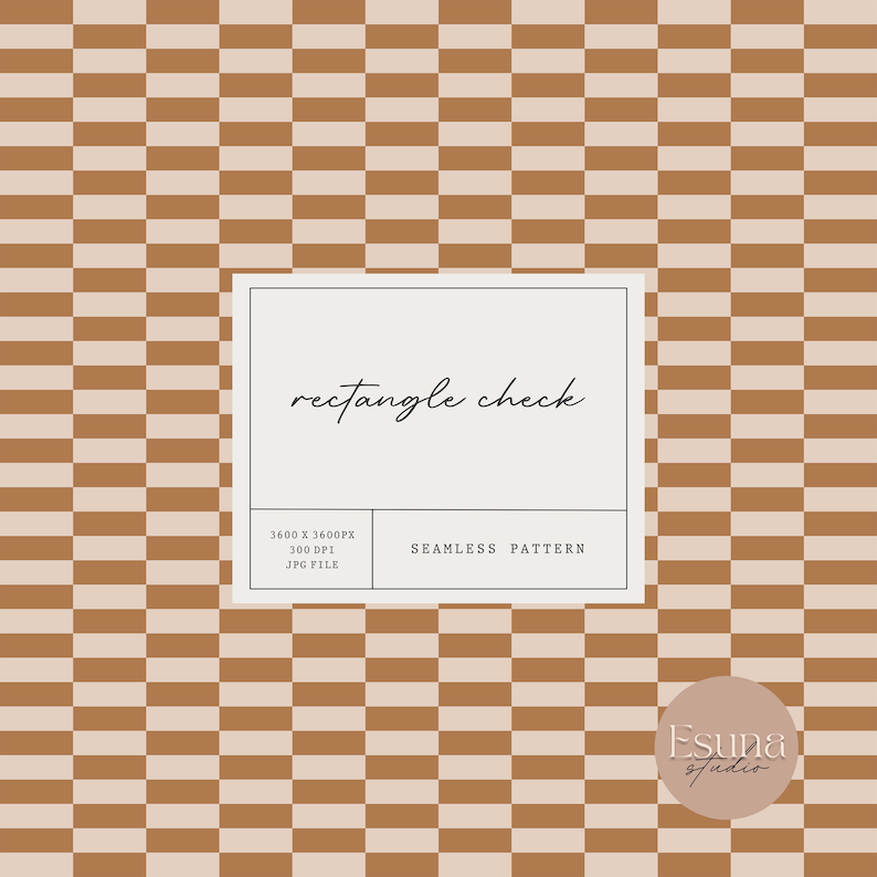 Retro Checkered Seamless Pattern Rectangle Check Repeat Pattern ...