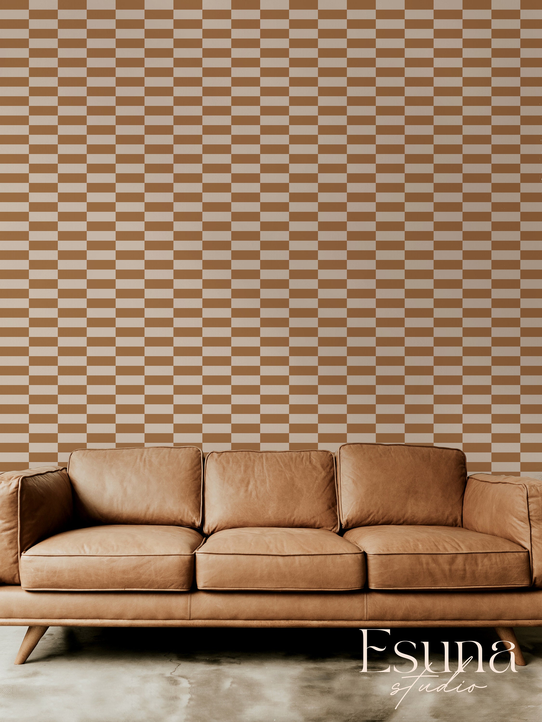 Retro Checkered Seamless Pattern Rectangle Check Repeat Pattern ...