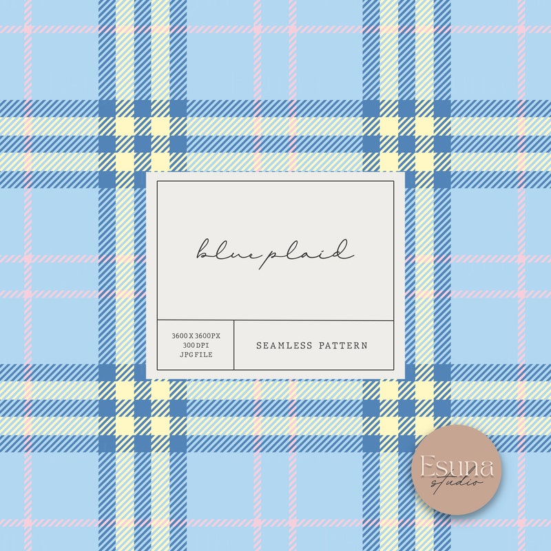 Pink Blue Plaid - Etsy