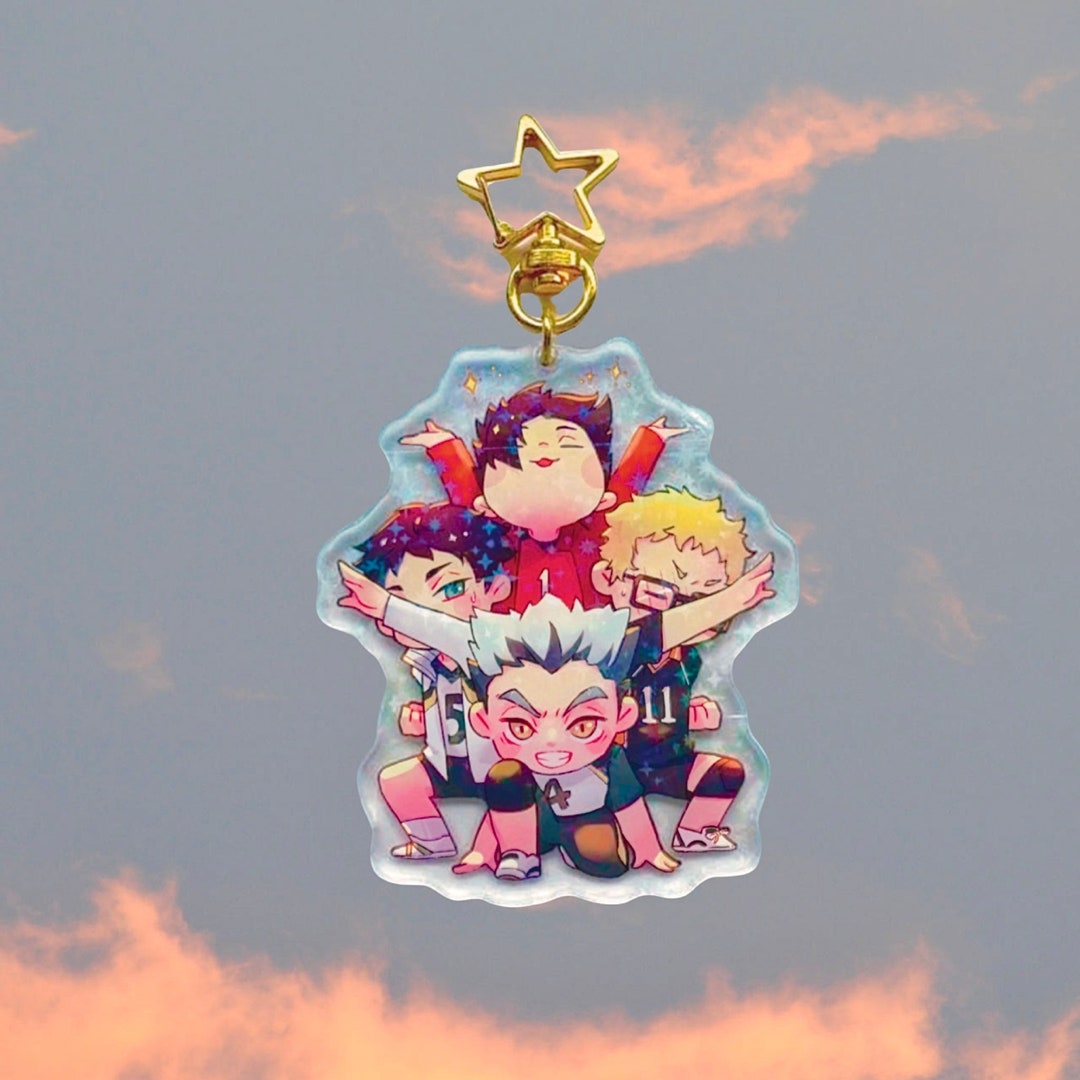 Haiku Oya Squad Acrylic Keychain Charm Double-sided Holographic - Etsy ...