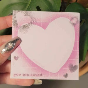 Shoujo Manga Notes Y2K Motivational Sticky Note Memo Pad Set for ...