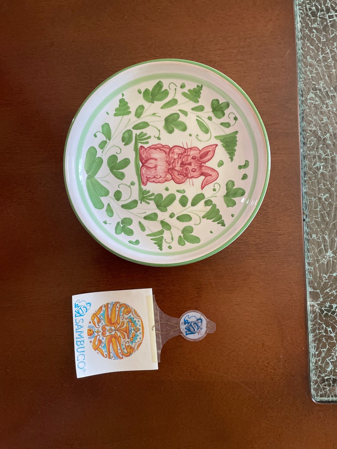 Mario Sambuco Deruta Italy Handpainted Rabbit Bowl - Etsy