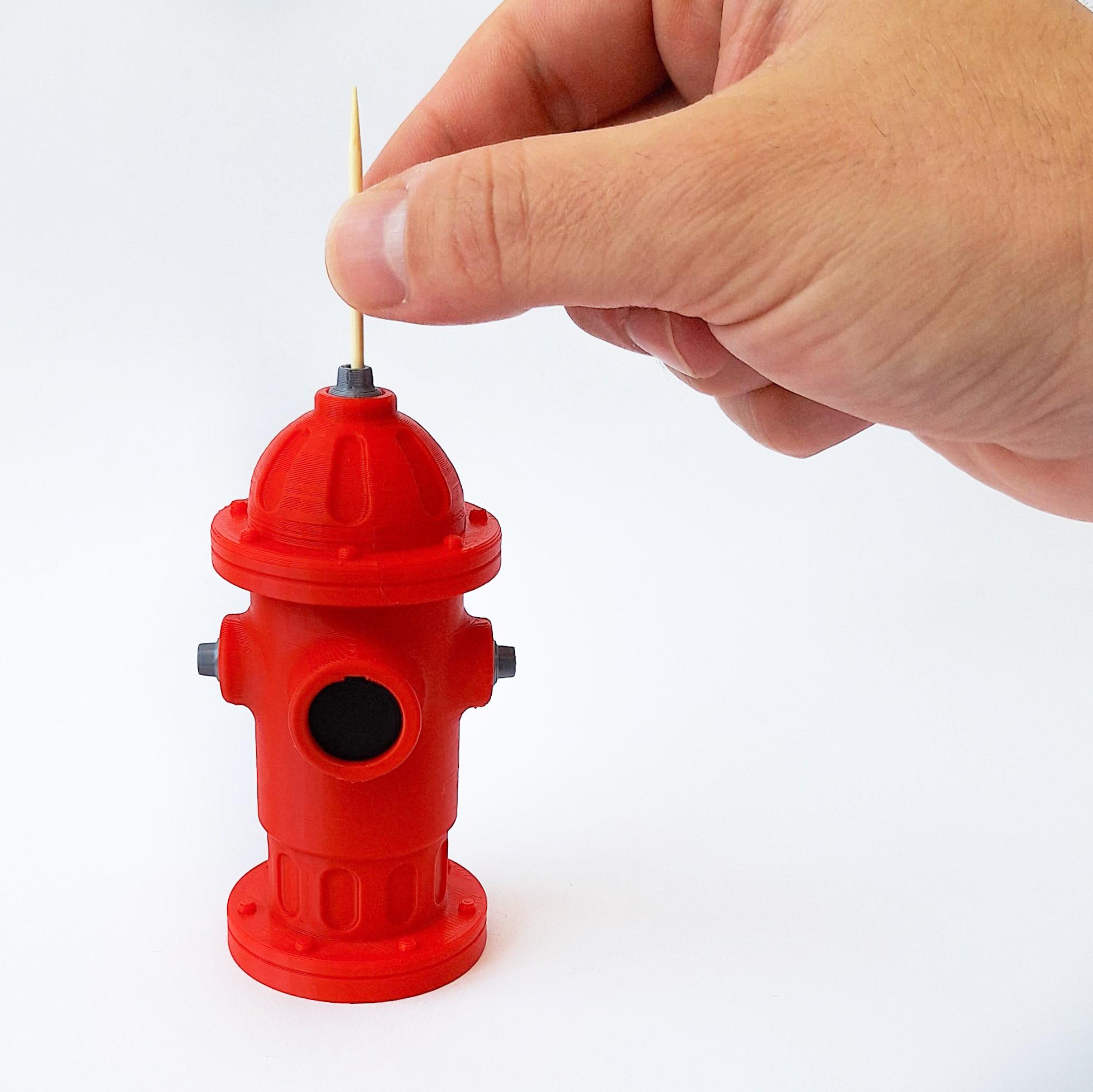 Fire Hydrant Tooth Pick Dispenser A Cute and Whimsical Cartoon-style ...
